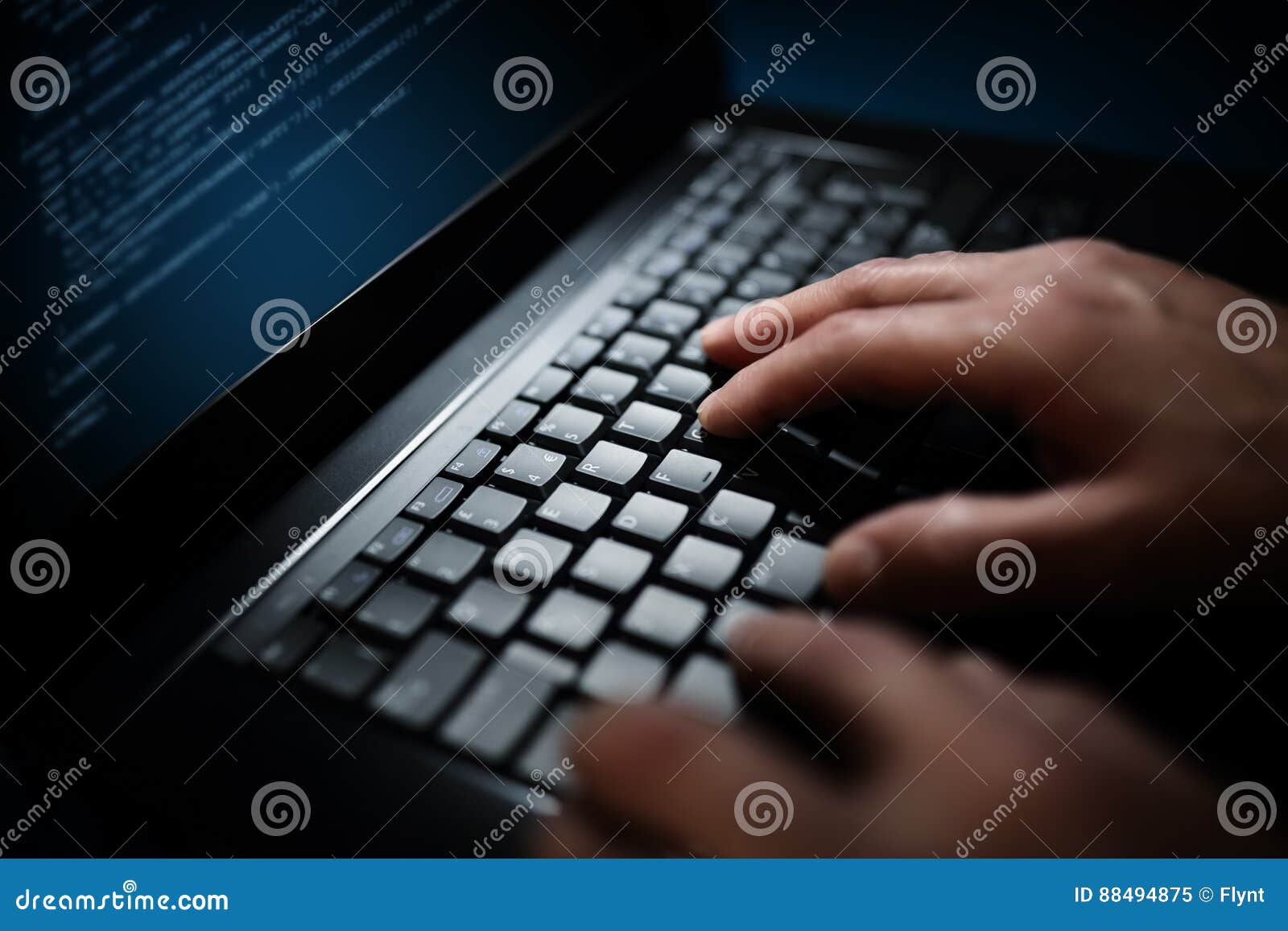 Programmer or Computer Hacker Typing on Laptop Keyboard Stock Image ... Programmer or Computer Hacker Typing on Laptop Keyboard Stock Image ...