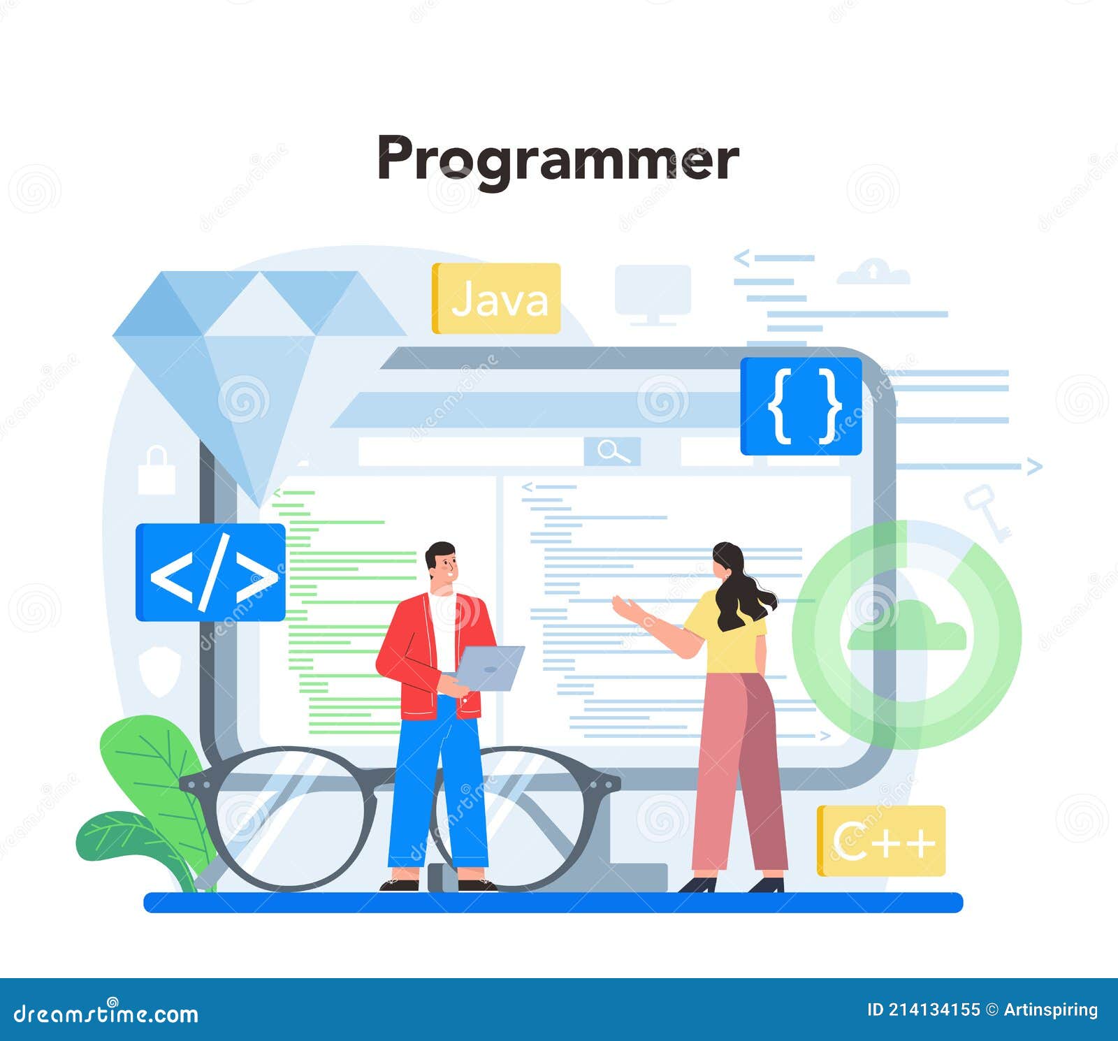 Programmer Concept. Idea of Coding, Testing and Writing Program Stock ... Programmer Concept. Idea of Coding, Testing and Writing Program Stock ...