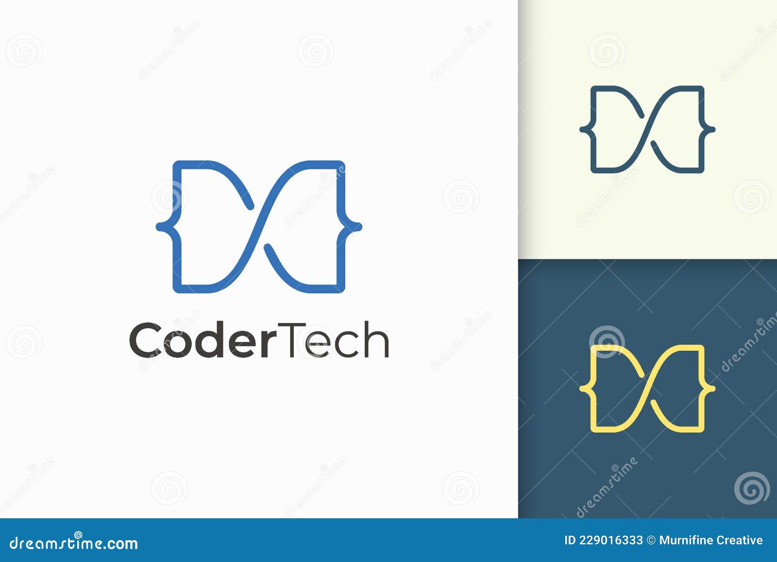 Programmer or Developer Logo in Simple and Modern for Tech Company ...