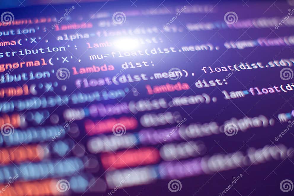 Programmer Developer Screen. Desktop PC Monitor Photo. it Business ...