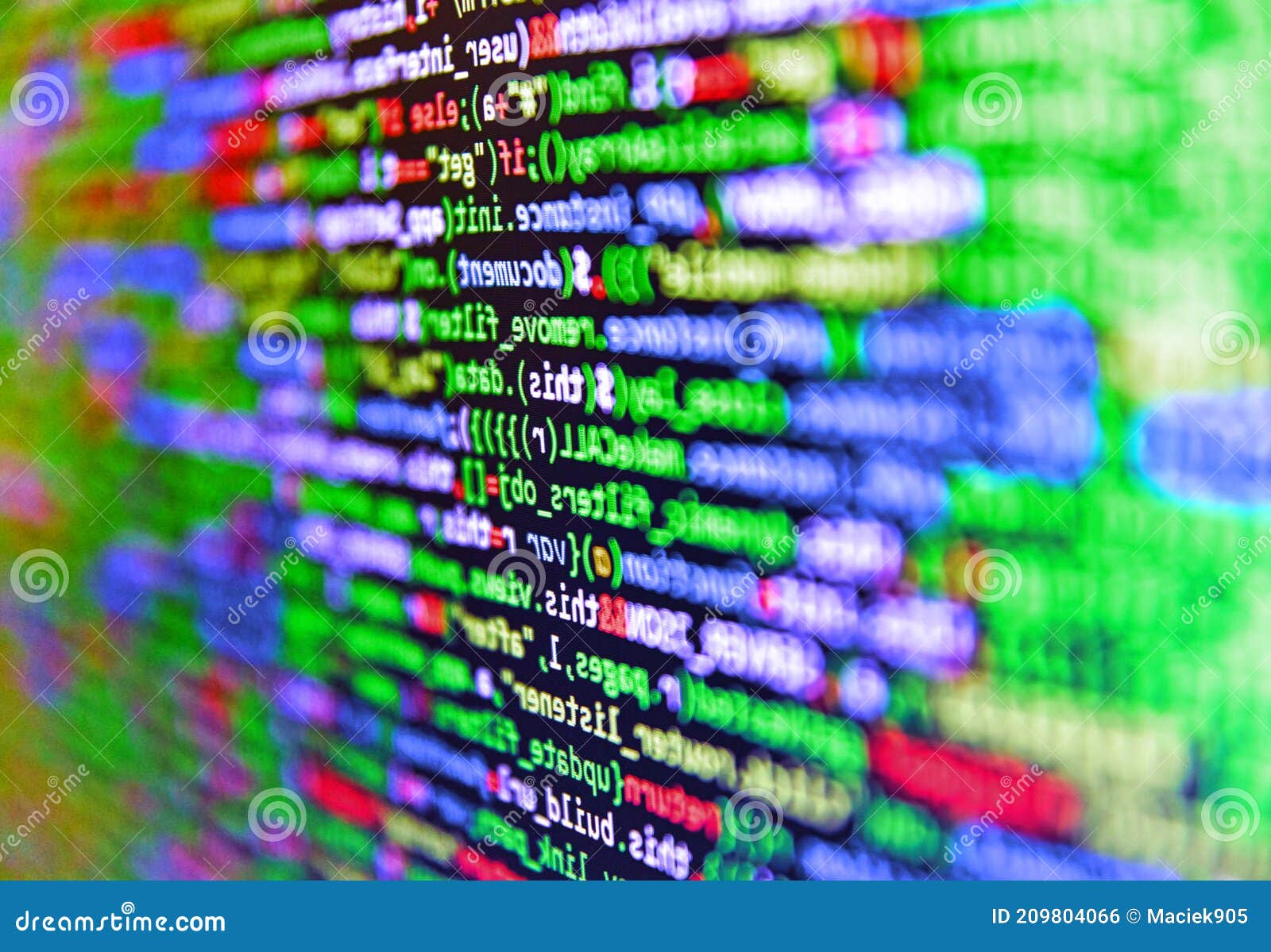 Programmer Developer Screen. PHP Development, Software Site Code Stock Photo - Image of abstract ...
