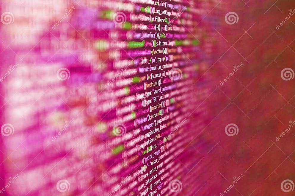 Programmer Developer Screen Programming Code Screen Of Software Developer Javascript Code In