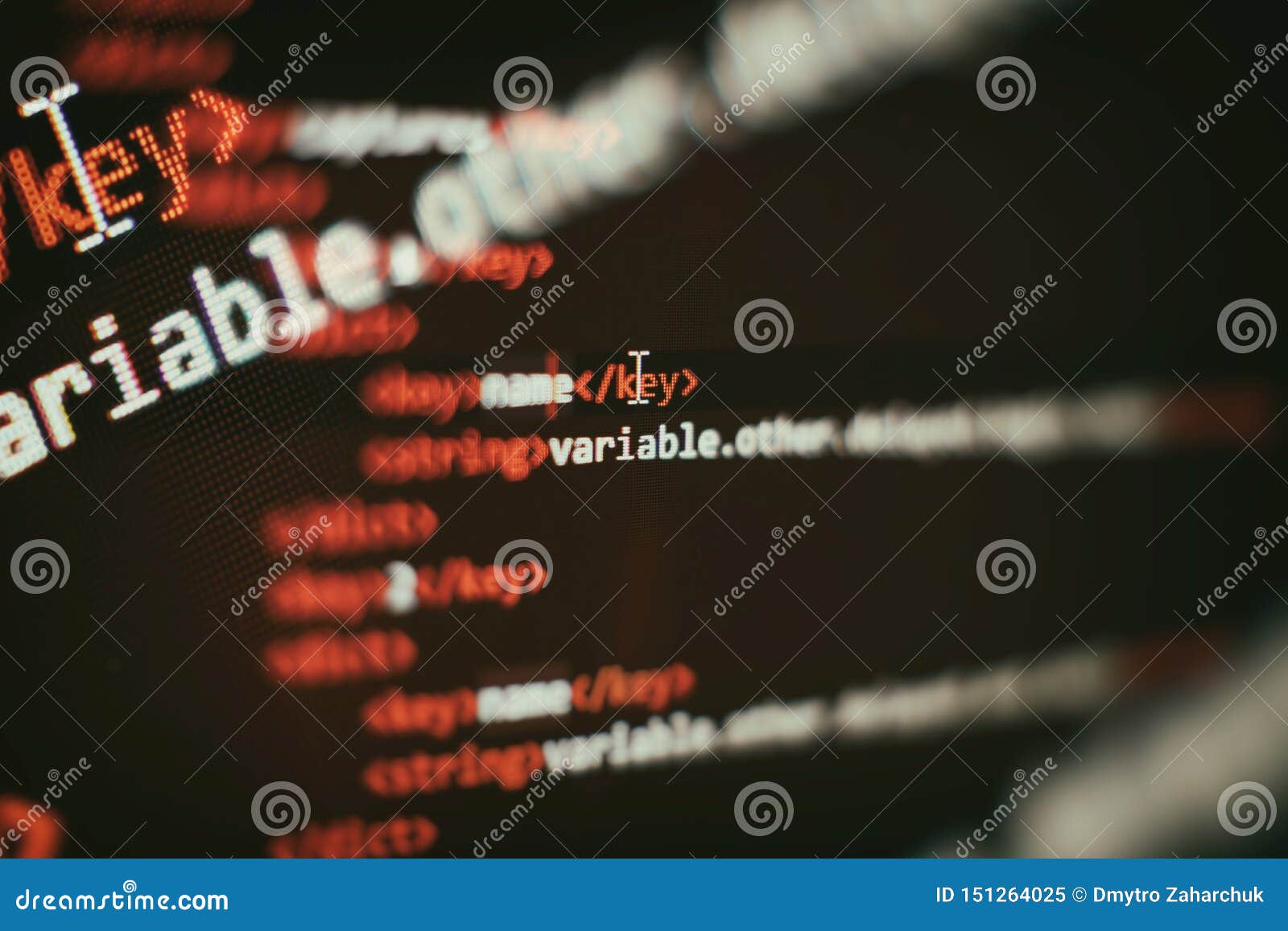 Programmer Developer Screen Web App Coding Script On Computer Modern Display Of Data Source