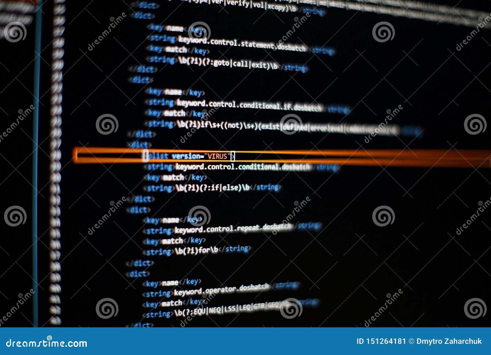 Programmer Developer Screen Web App Coding Script On Computer Modern Display Of Data Source