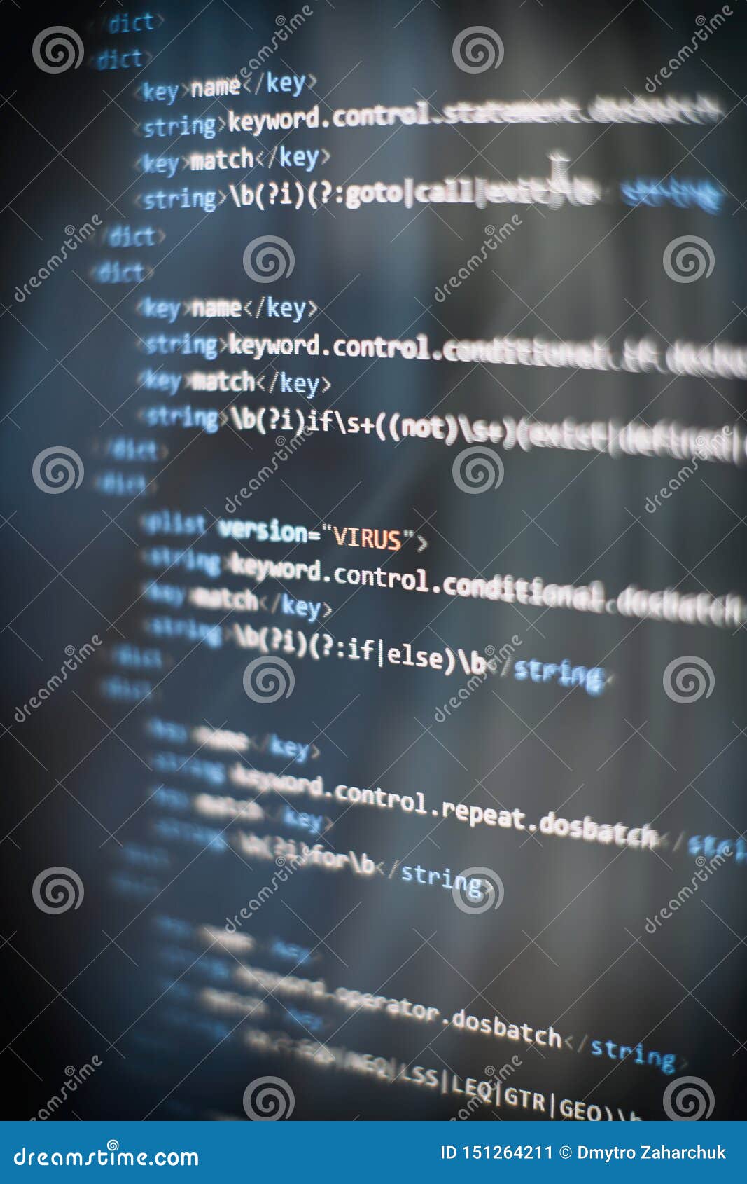 Programmer Developer Screen Web App Coding Script On Computer Modern Display Of Data Source