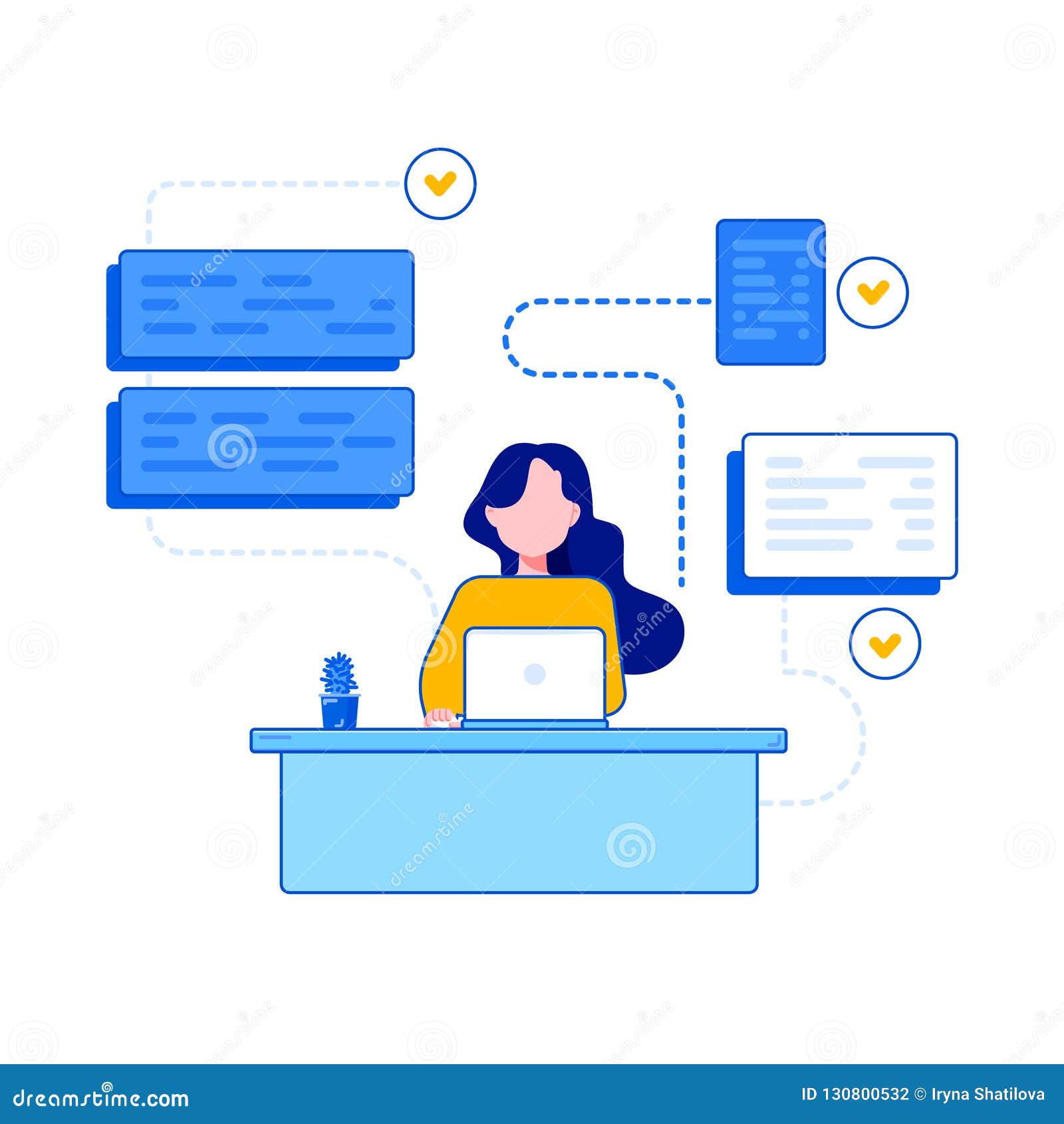Programmer And Development Illustration Stock Vector Illustration Of