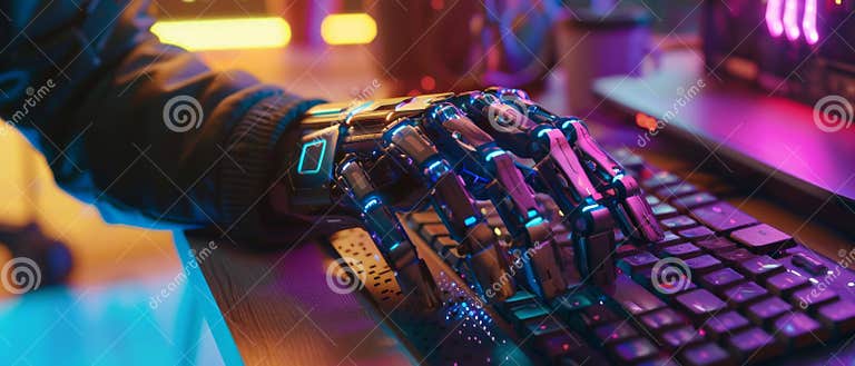 A Programmer with Disability Uses His Prosthetic Arm To Type on an ...