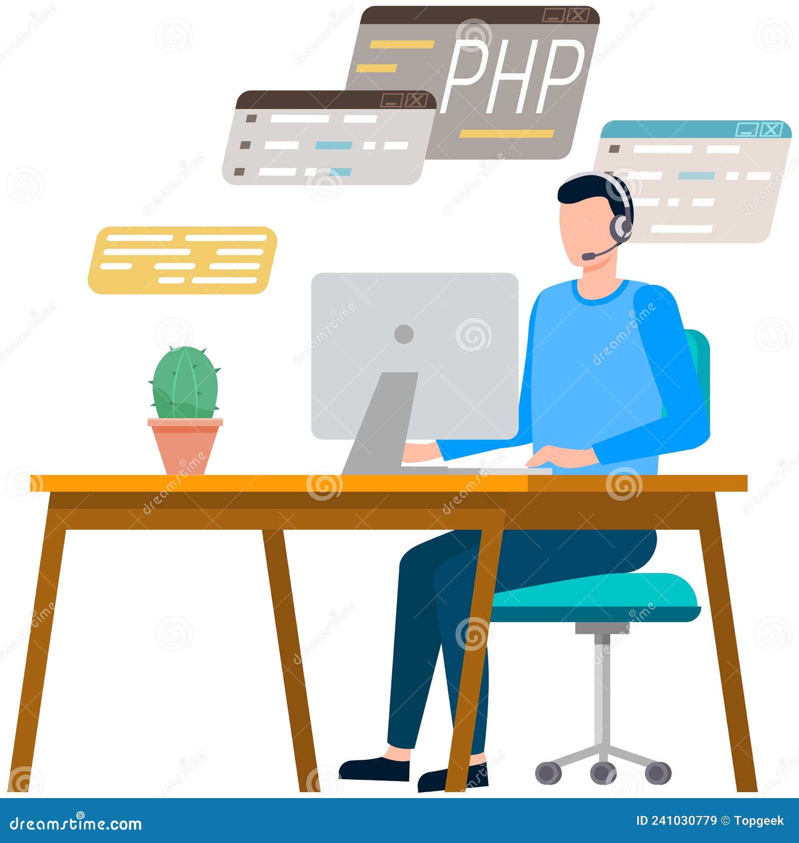 Programmer Engineering and Coding. Set of Programmers Working on Web ...