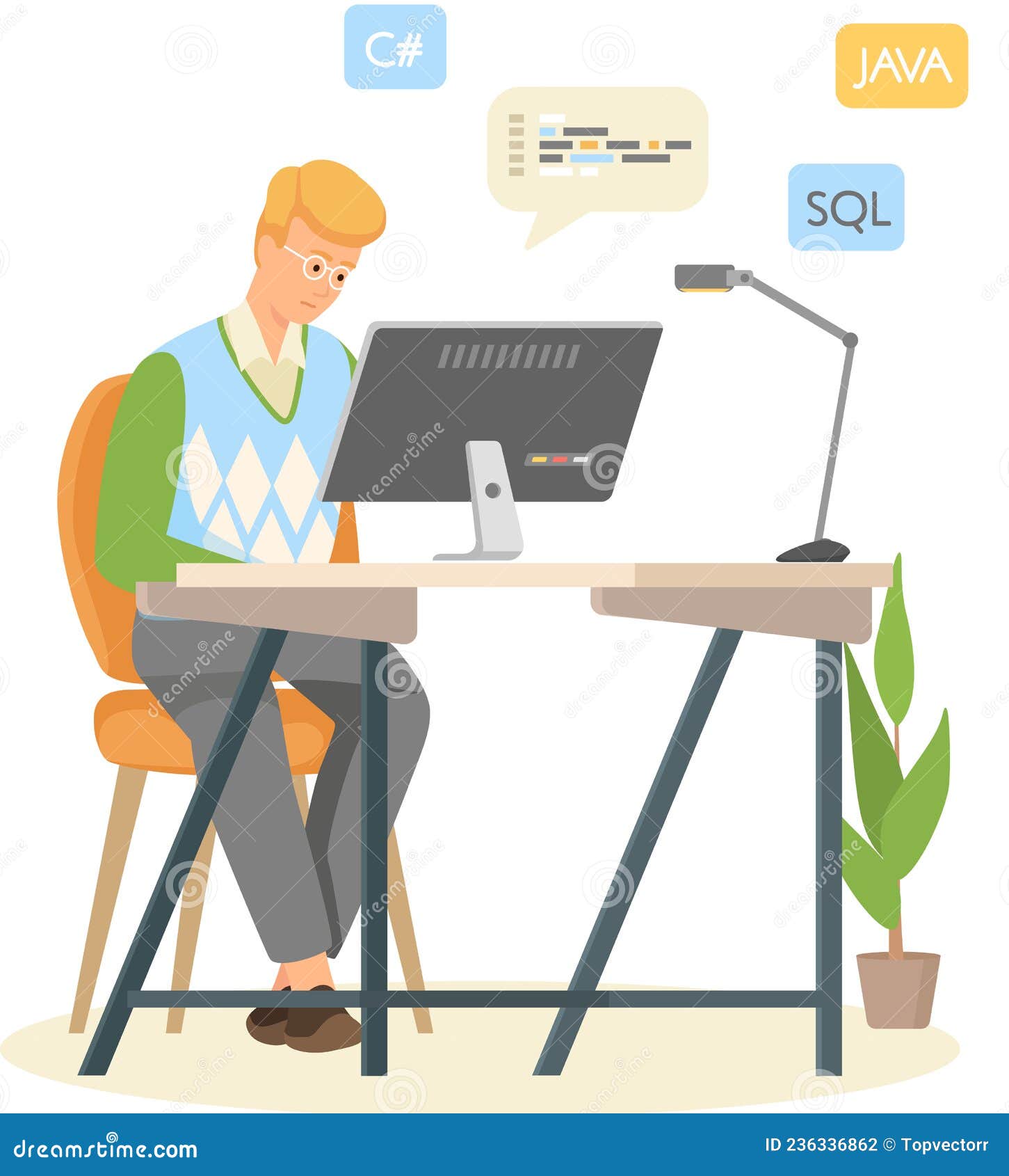 Programmer Engineering and Coding. Programmer Working on Web ...