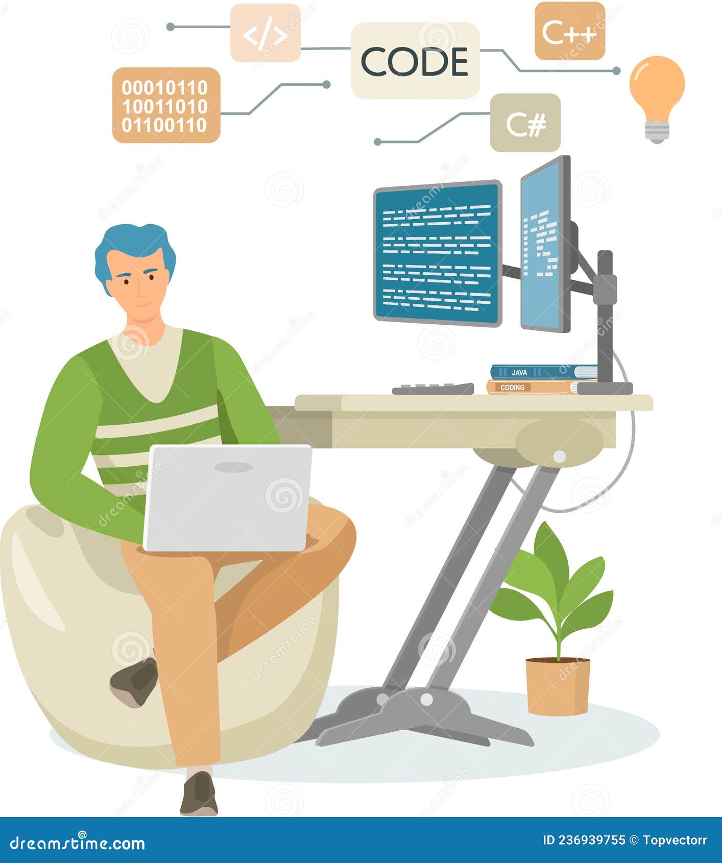 Programmer Engineering And Coding Programmer Working On Web 6955