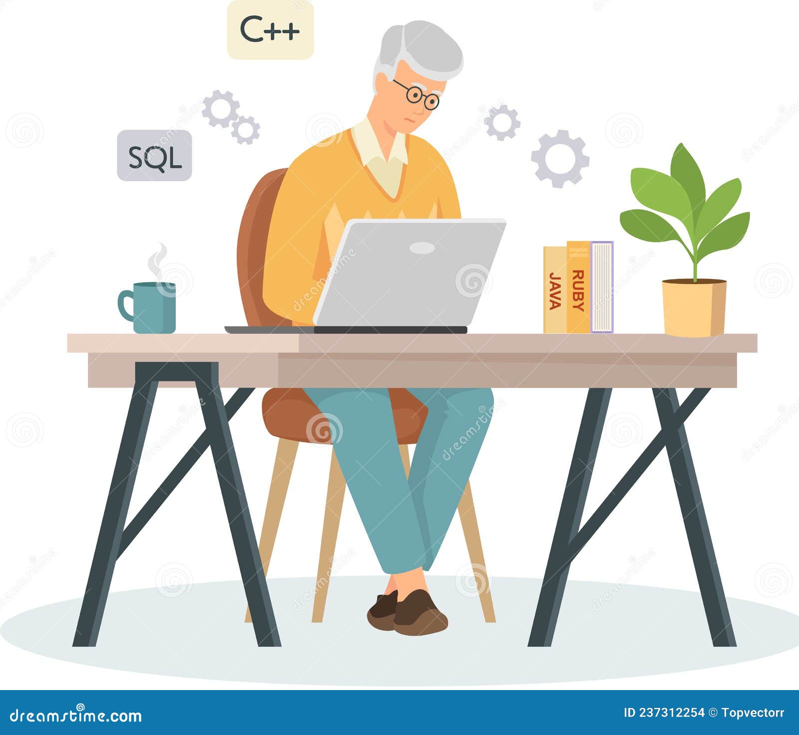 Programmer Engineering and Coding. Programmer Working on Web ...