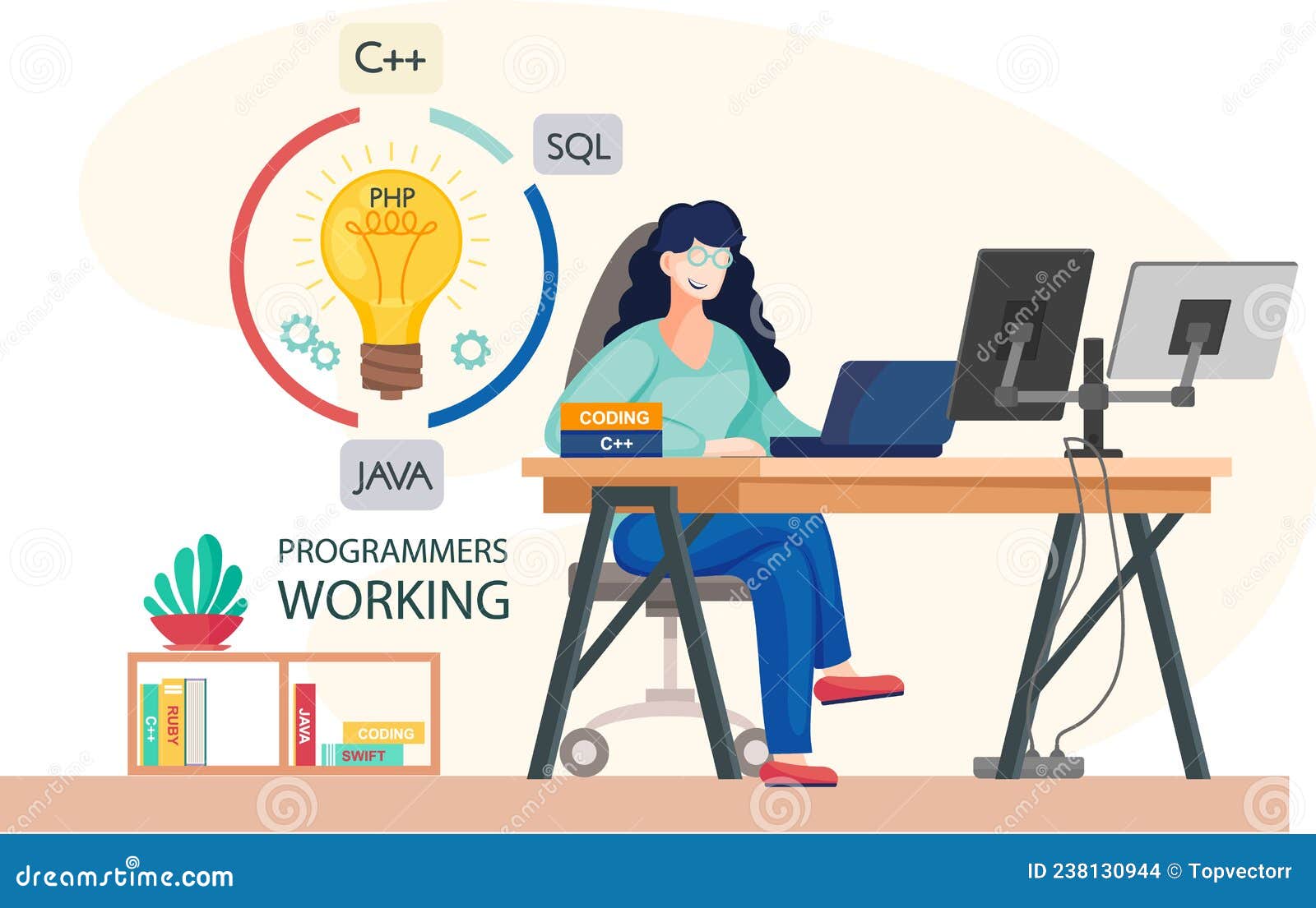 Programmer Engineering And Coding Programmer Working On Web 7131