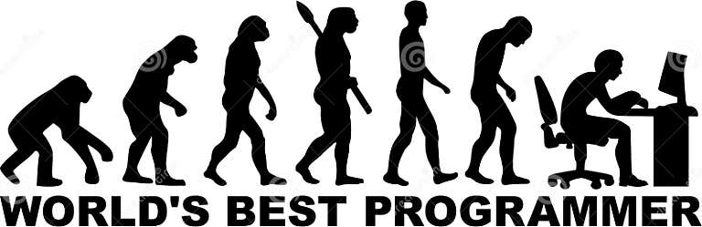 Programmer Evolution Vector Stock Vector - Illustration of work ...
