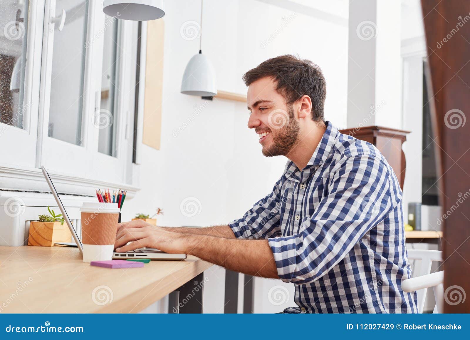 Programmer or Founder at Laptop PC Stock Image - Image of programmer ...
