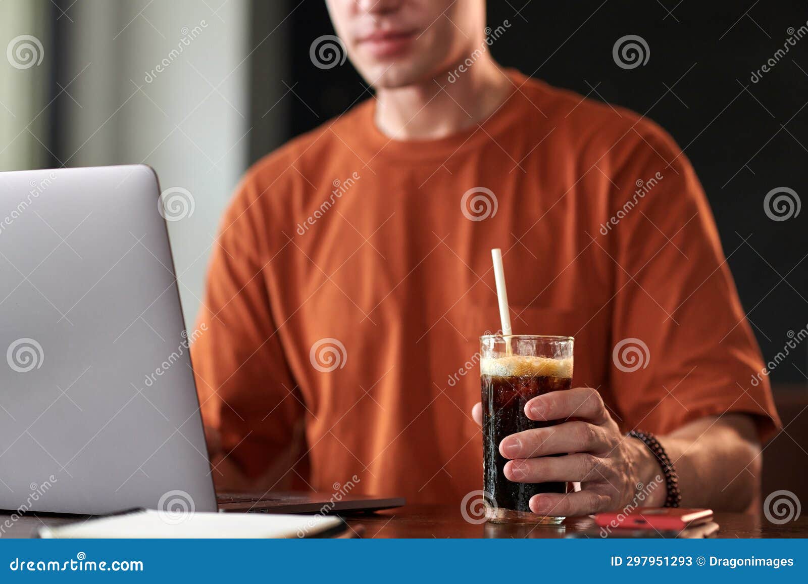 Programmer Having Soft Drink Stock Image - Image of exchange, education ...