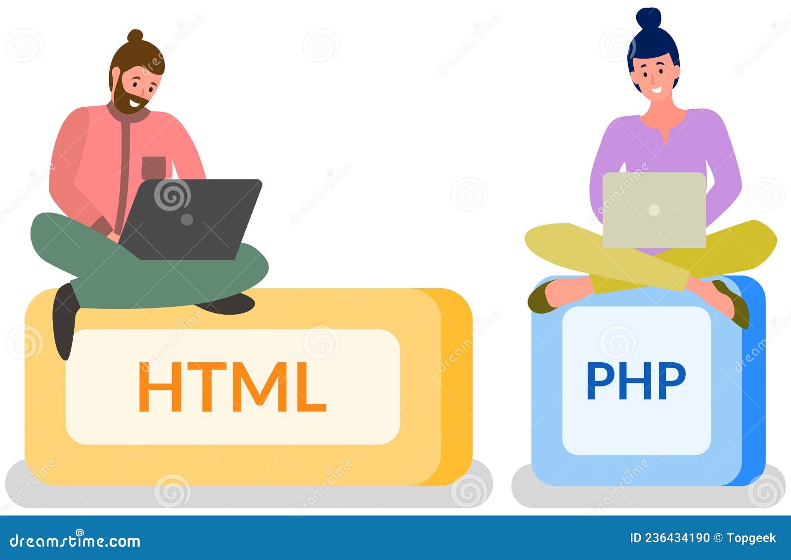 Woman Programmer Working Withl Aptop To Create Websites, Programming or ...