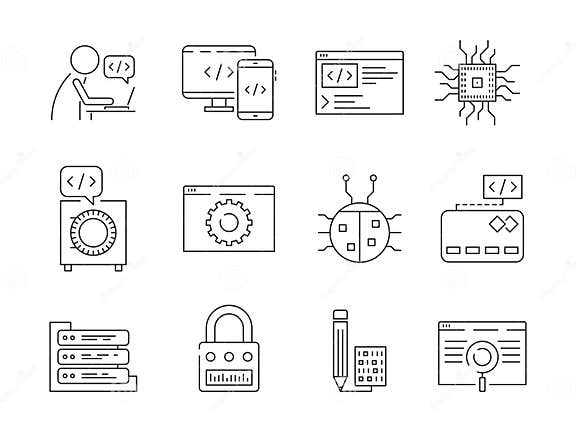 Programmer Icon Coder Web Dev Worker Bug Fixes Nodes Qa System Testing 0911