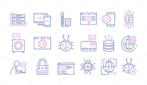 Programmer Icon. Javascript Coder Bug Fix Computer Software Expert ...