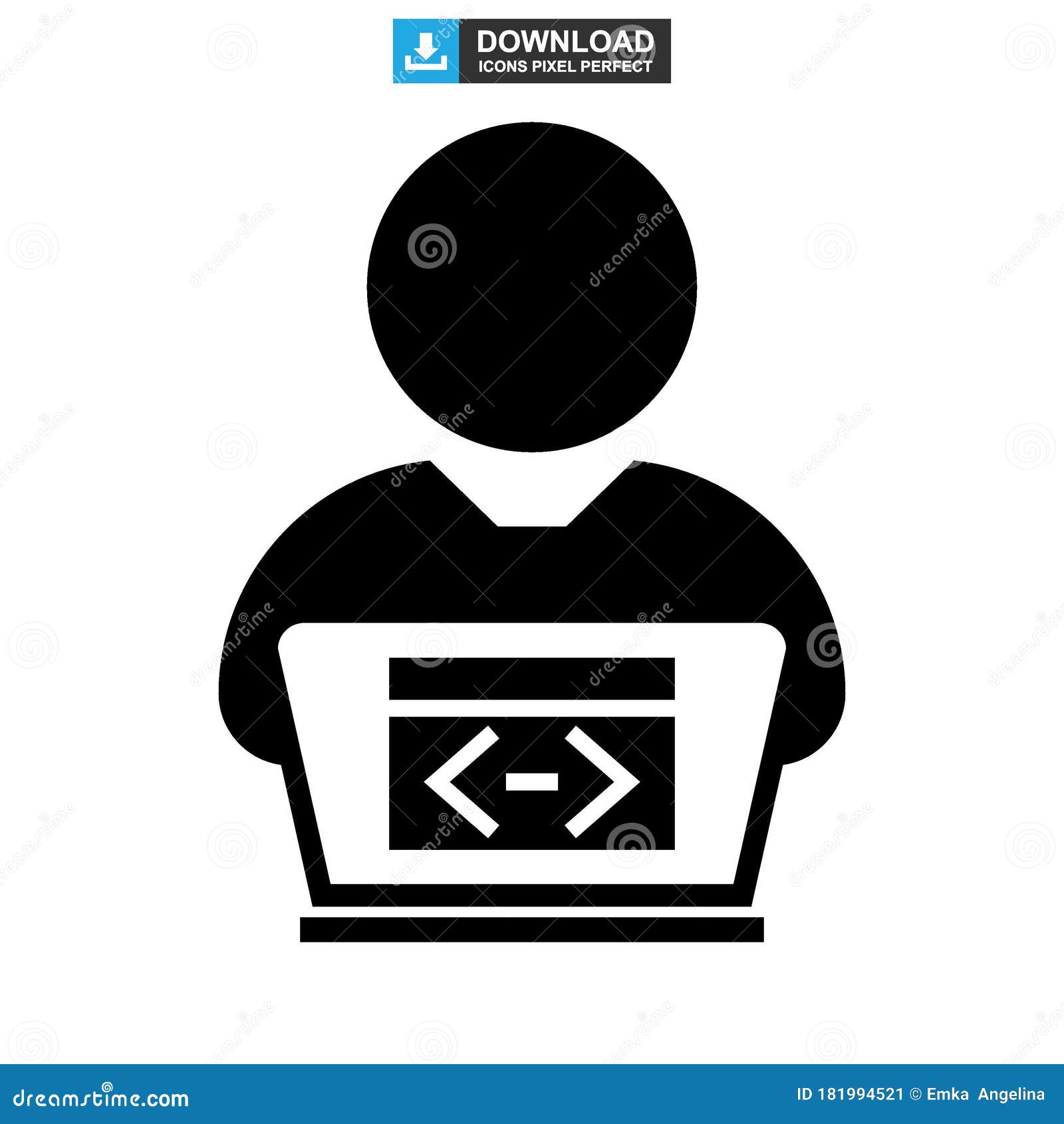 Programmer Icon or Logo Isolated Sign Symbol Vector Illustration Stock ...