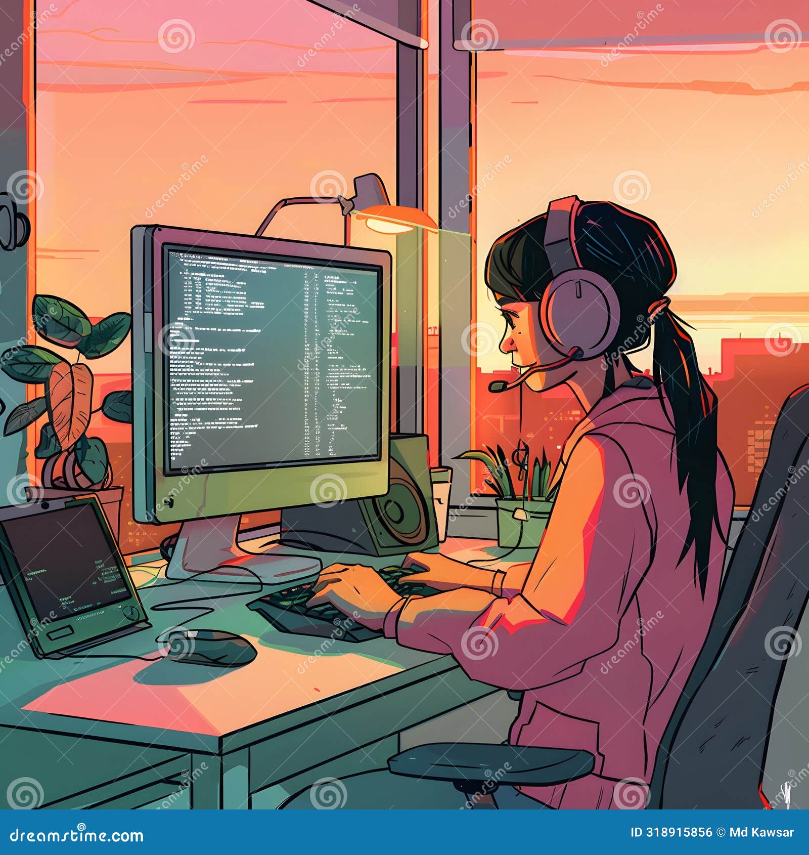 Diverse Programmers Immersed in Coding Activities at Different Settings ...