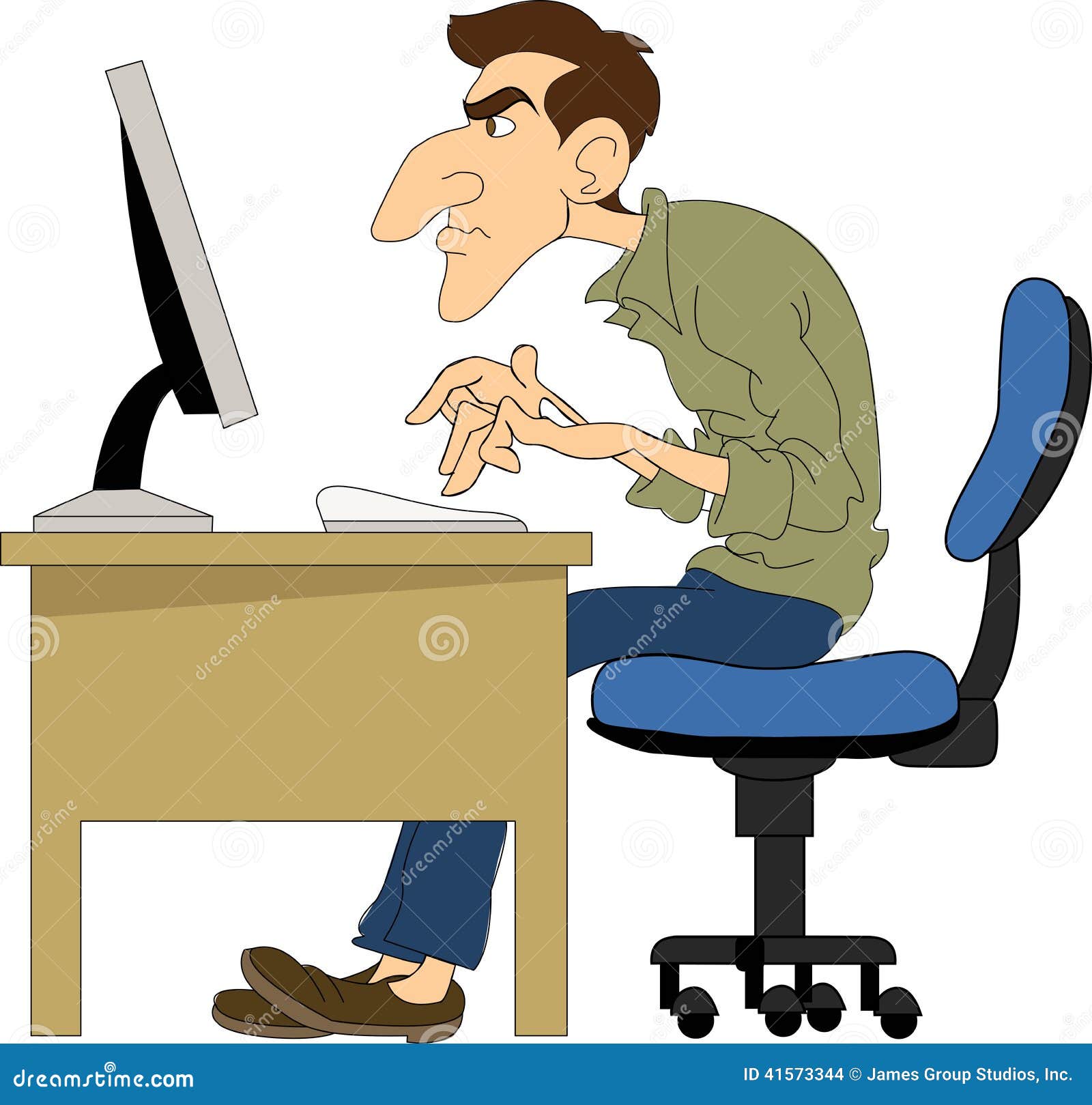 Programmer stock vector. Illustration of designer, computer - 41573344