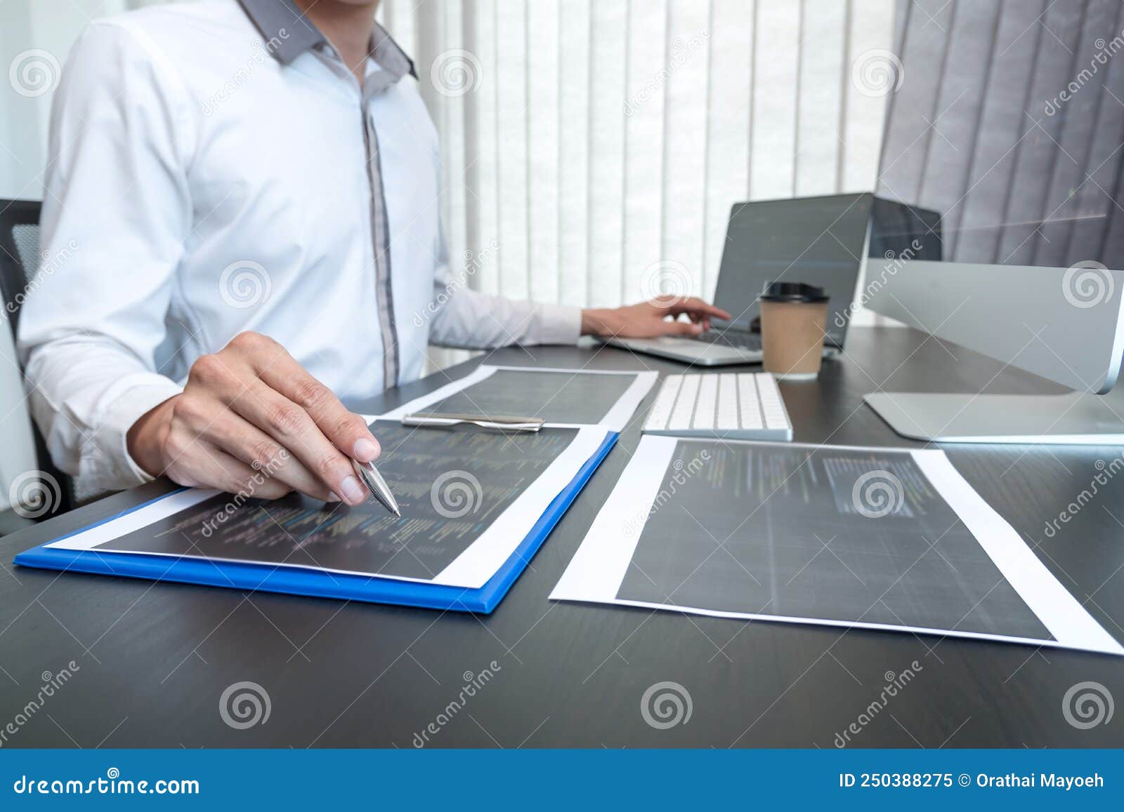 Programmer, Man Working with Computer Programming, Professional ...