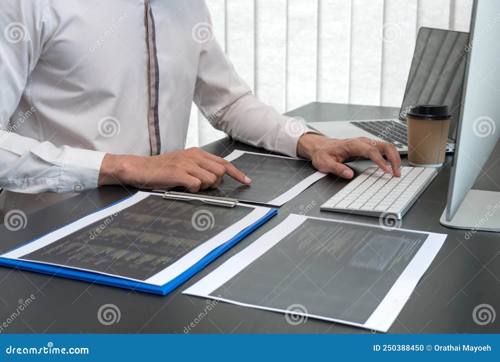 Programmer Man Working With Computer Programming Professional Development And Coding