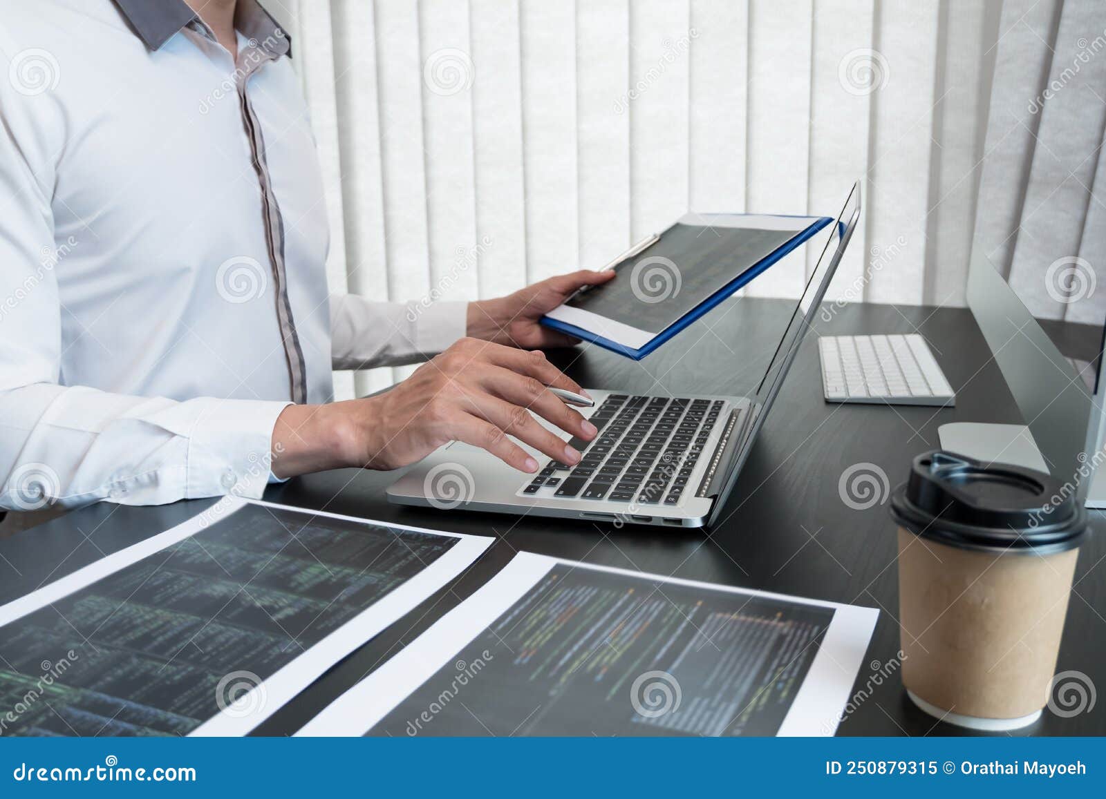 Programmer, Man Working with Computer Programming, Professional Development, and Coding ...