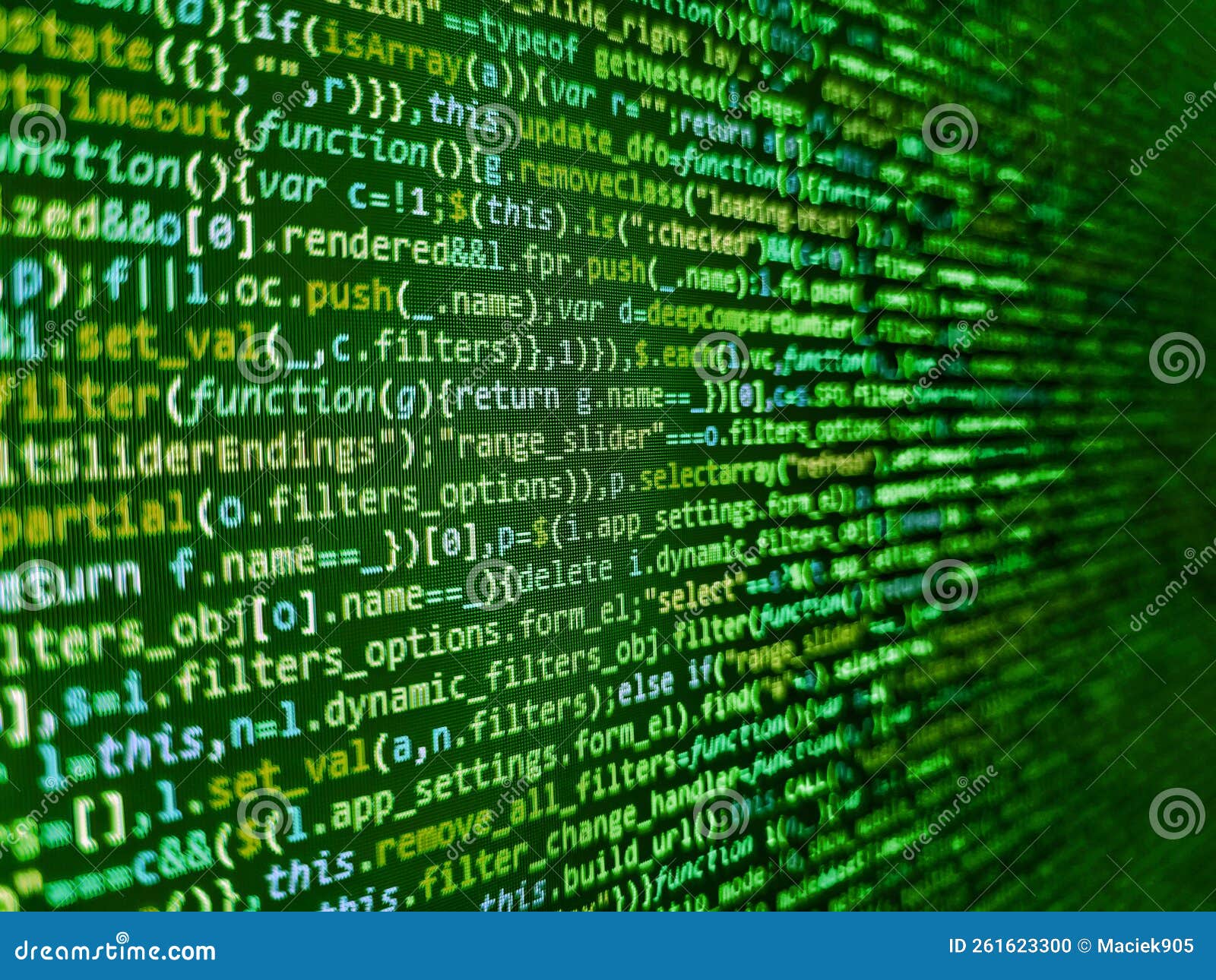 Programmer Occupation Binary Computer Code Background Abstract Programmer Workplace Stock