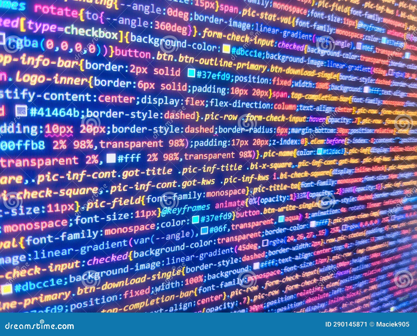 Programmer Occupation Digital Technology On Display Programming Code Typing Developer