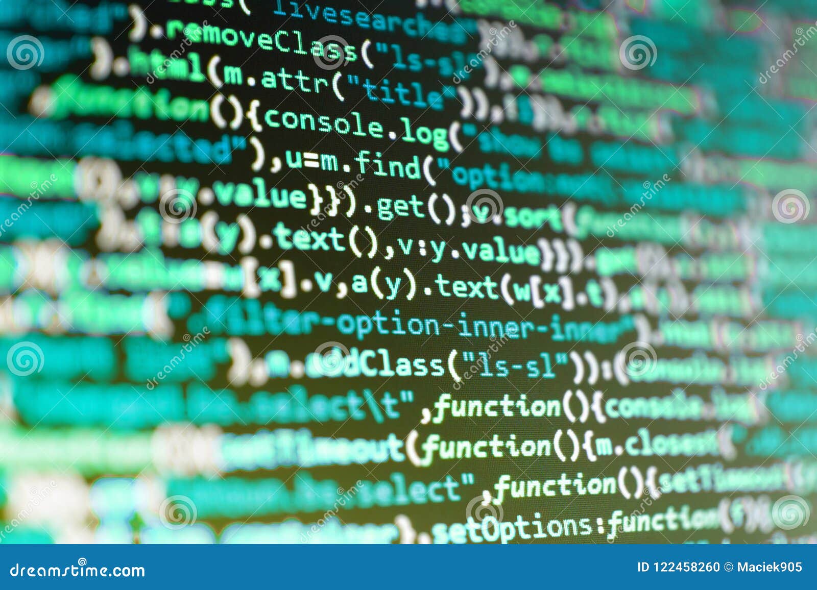 Programmer occupation job. stock photo. Image of information - 122458260