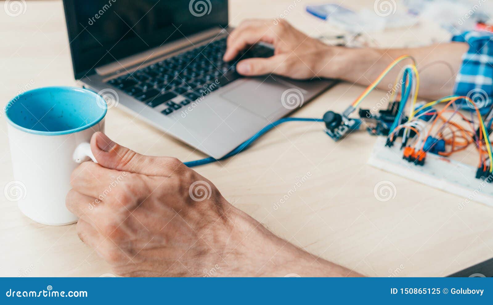 Programmer Professional Routine Working Lab Stock Image - Image of desk ...