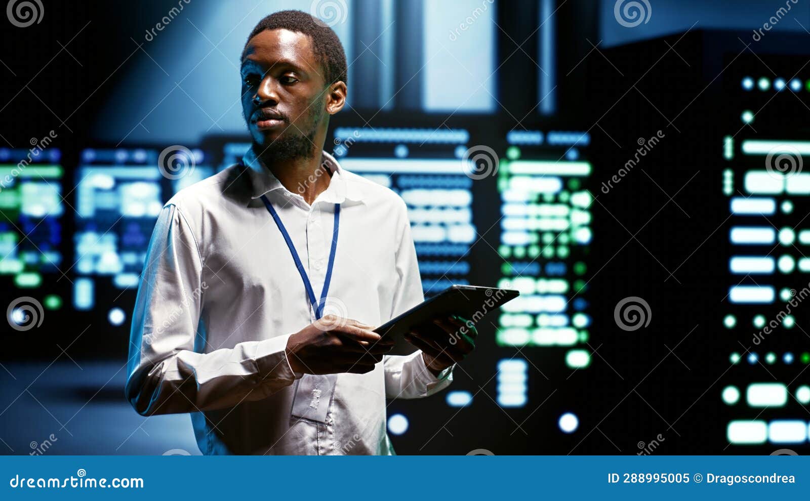 Programmer Running Server Diagnostics Stock Image Image Of Autonomous Complex 288995005