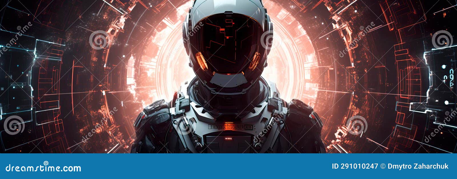 Programmer in a Space-age Suit, Symbolizing the Future of Coding in ...