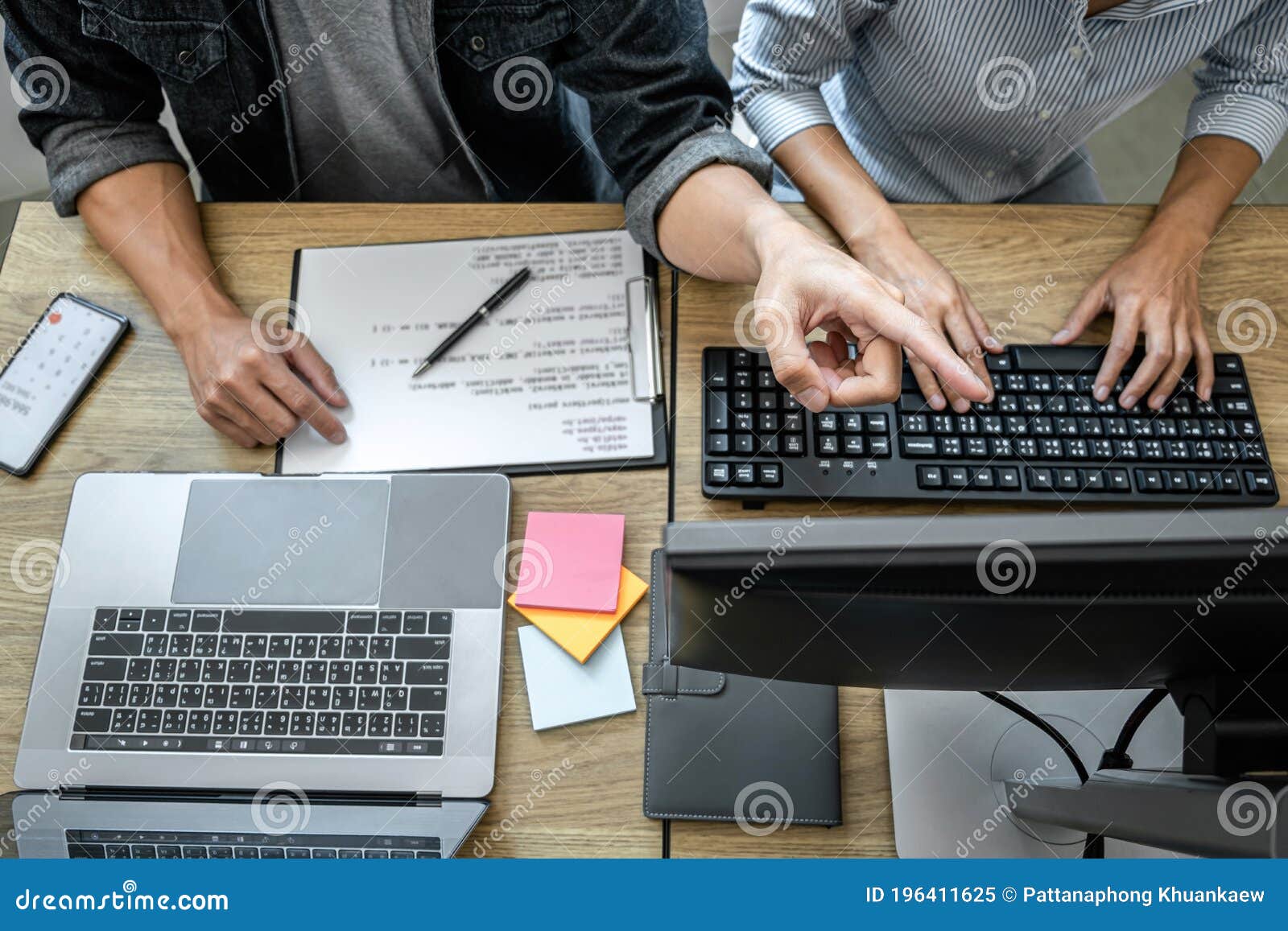 Programmer Team of Developing Programming and Website Working in a Software Develop Company ...