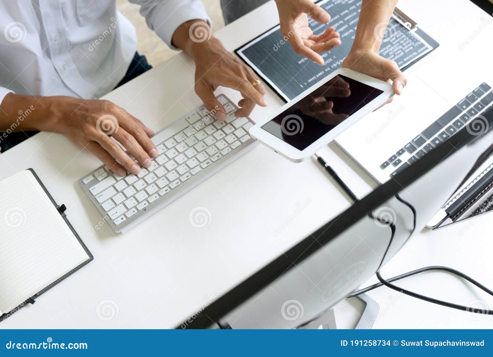 Programmer team working stock photo. Image of meeting - 191258734