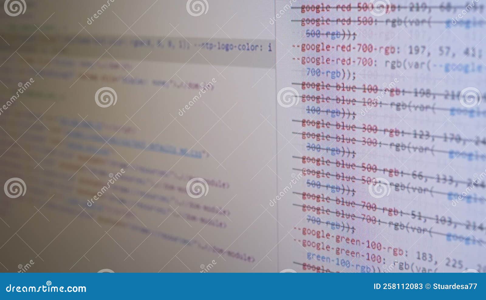 Programmer Views The Html Code Of The Page On A Screen Of A Computer Monitor 4k Stock Video