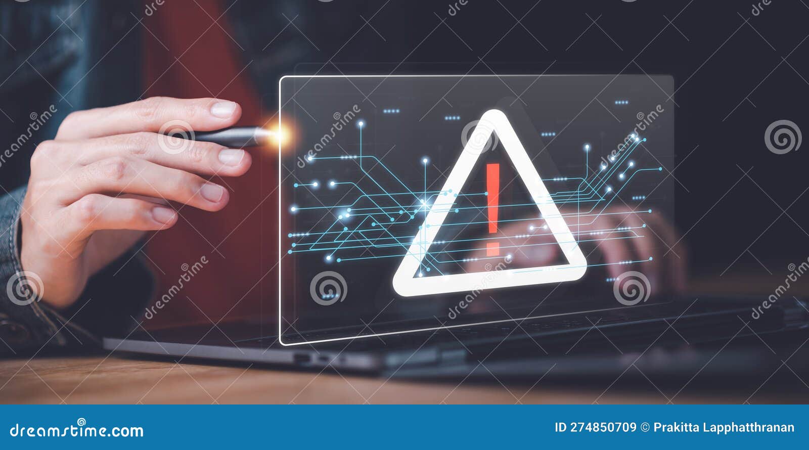 Programmer and Virtual Icons , Exclamation Mark ,alarm,computer Virus ...