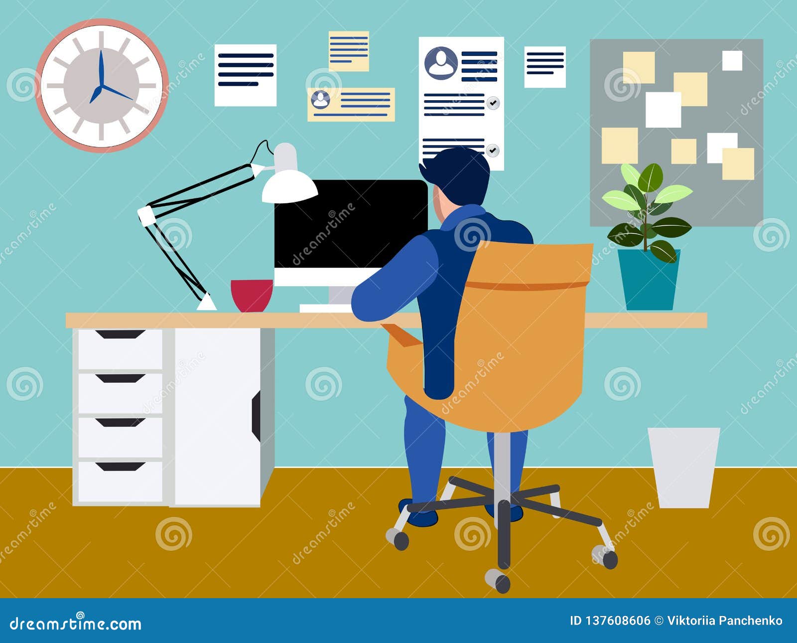 Programmer at Work Concept. Can Use for Web Banner, Infographics, Hero ...