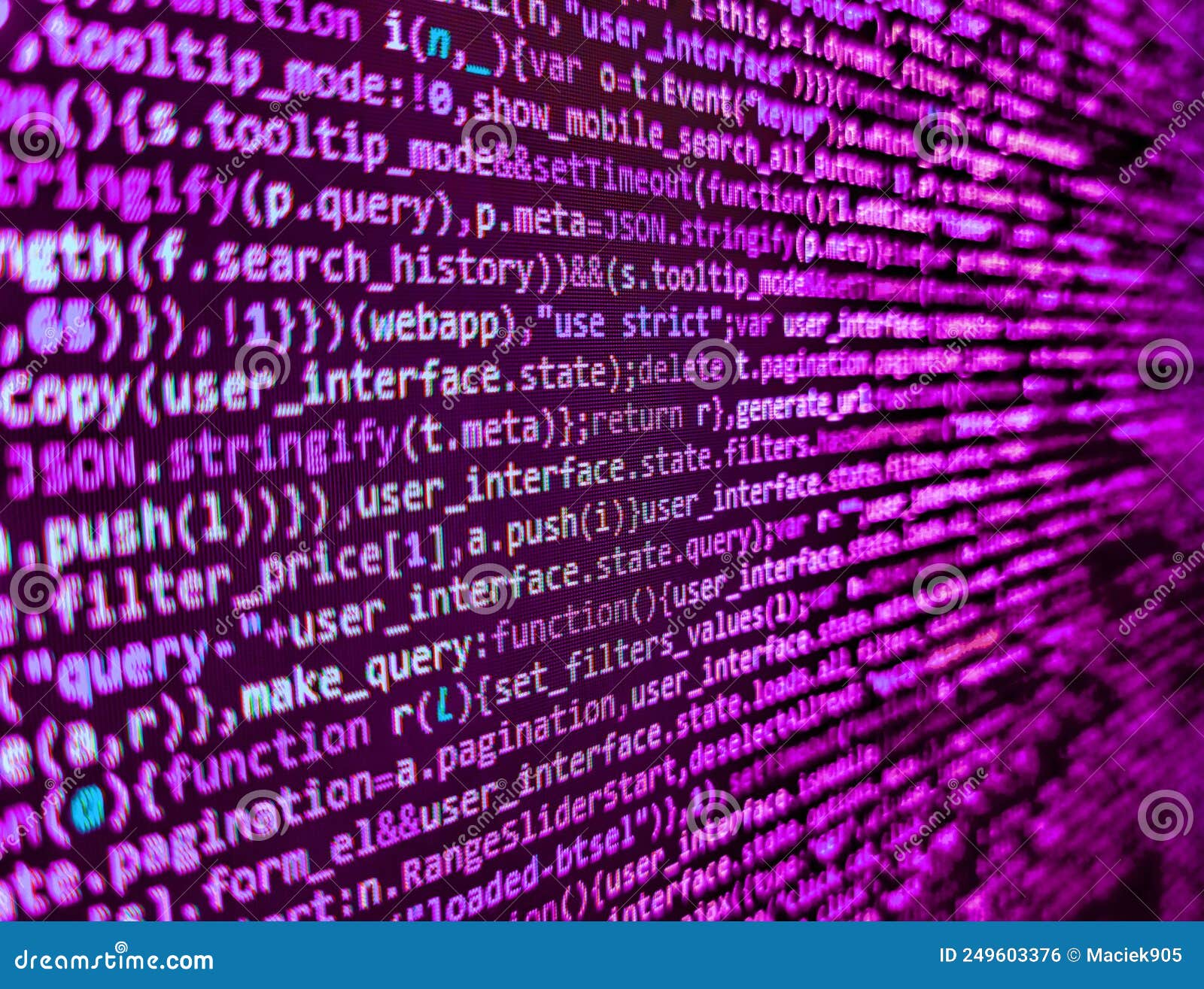 Programmer Working In Computer Screen Computer Program Preview Data Encryption Security Code