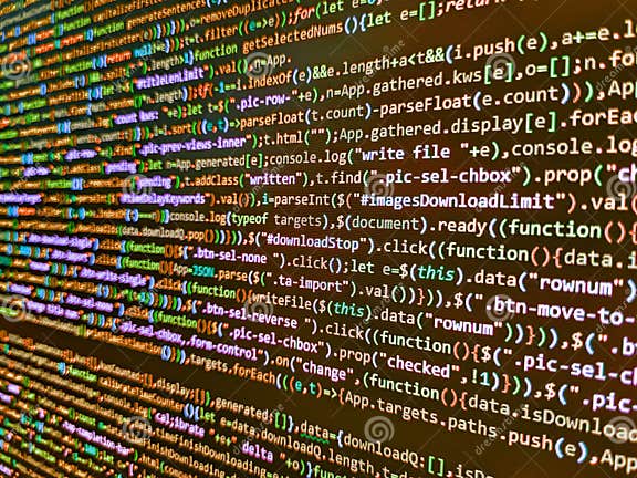 Programmer Working in Computer Screen. Search Engine Optimization for Better Rankings with ...