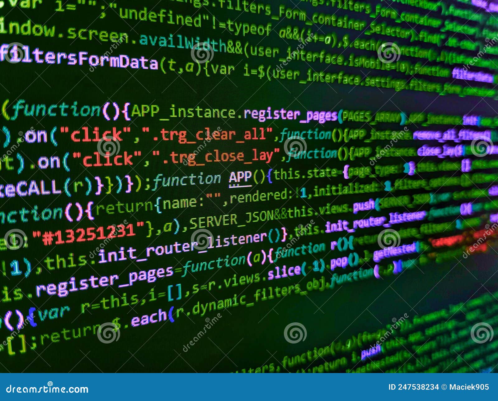 Programmer Working on Computer Screen. Vignette Light and Dark Shadow Dramatic Effect Stock ...