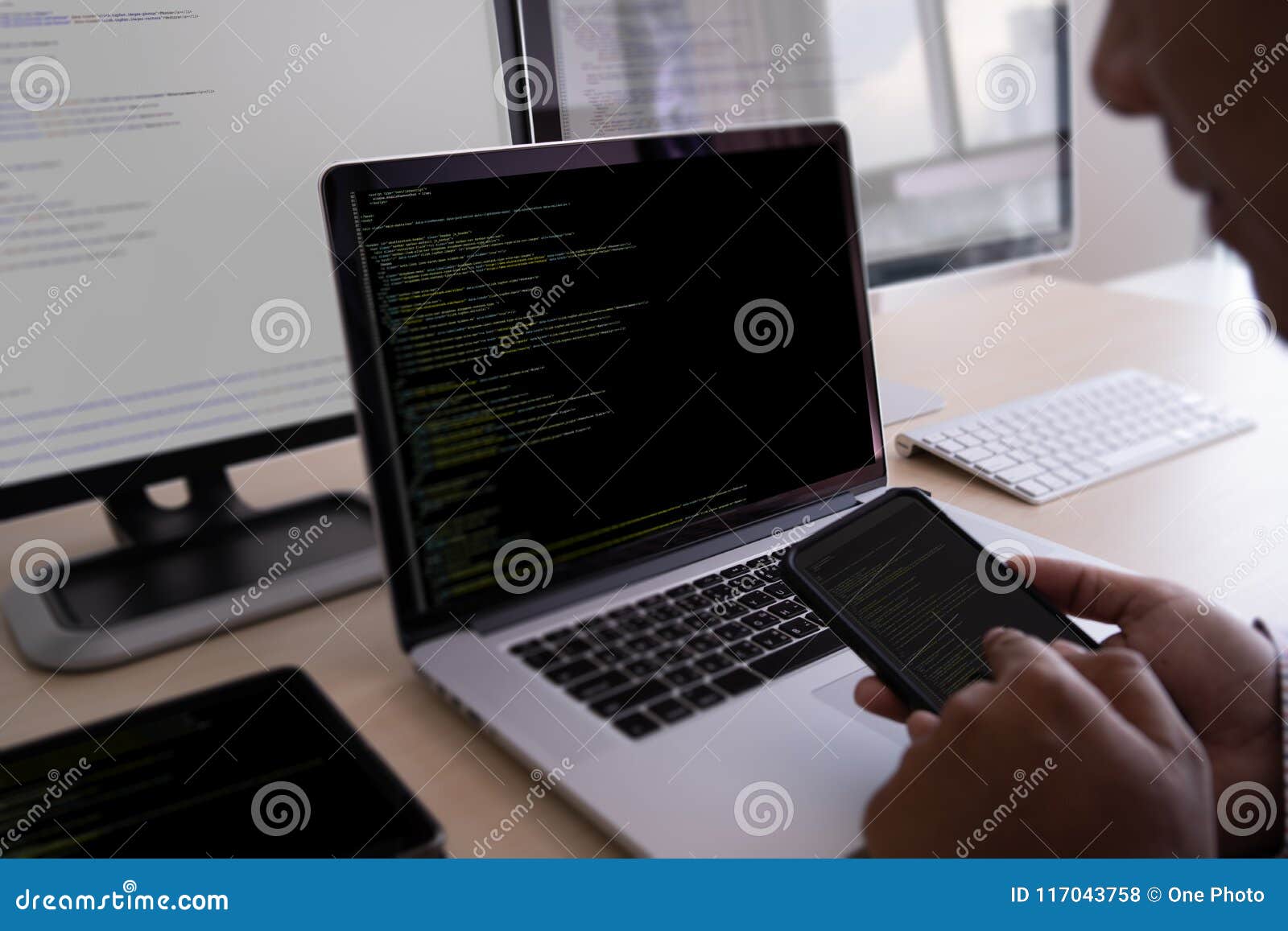 Programmer Working Developing Programming Technologies Web Design 1595