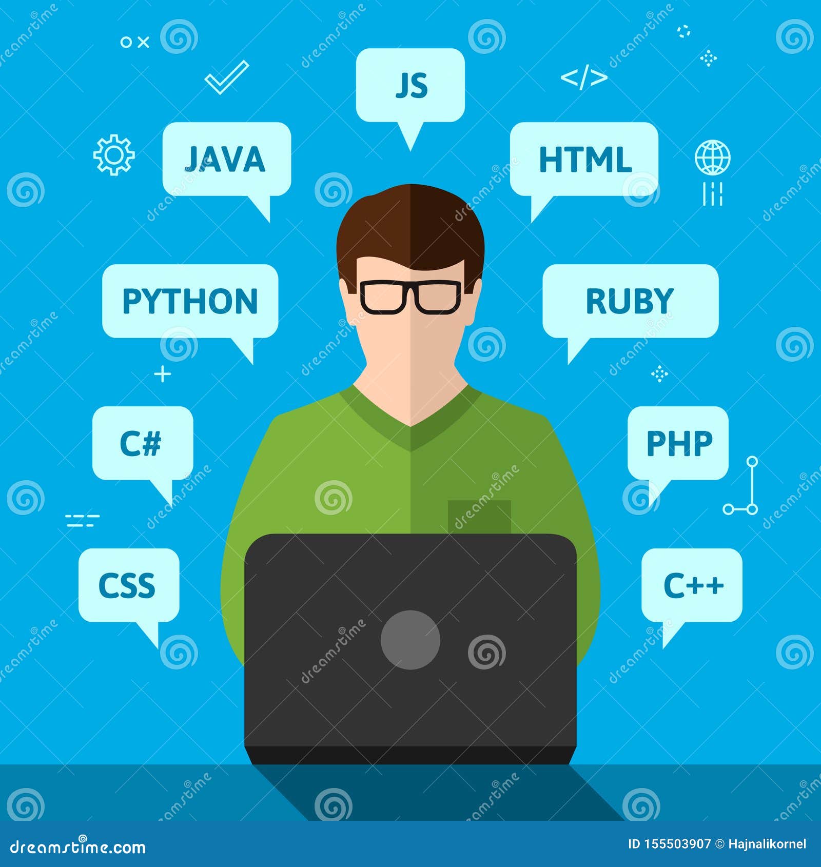 Css Javascript And Html Usage Monitor Closeup Of Function Source Code Abstract It Technology