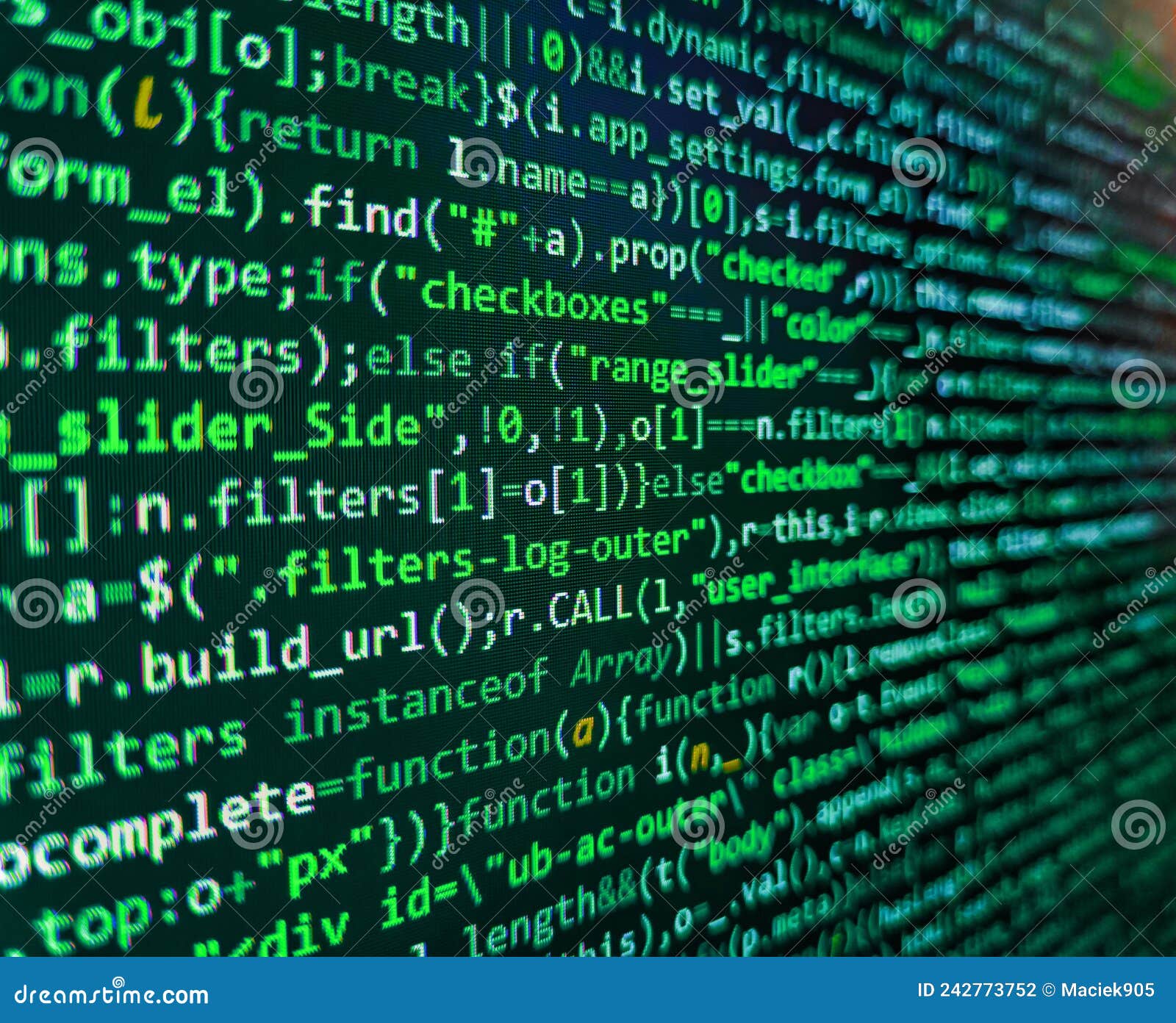 Programmer Working In A Software Develop Company Office Html And Css Code Developing Screenshot