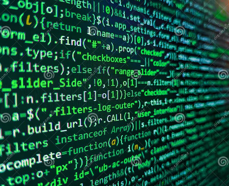 Programmer Working in a Software Develop Company Office. HTML and CSS ...