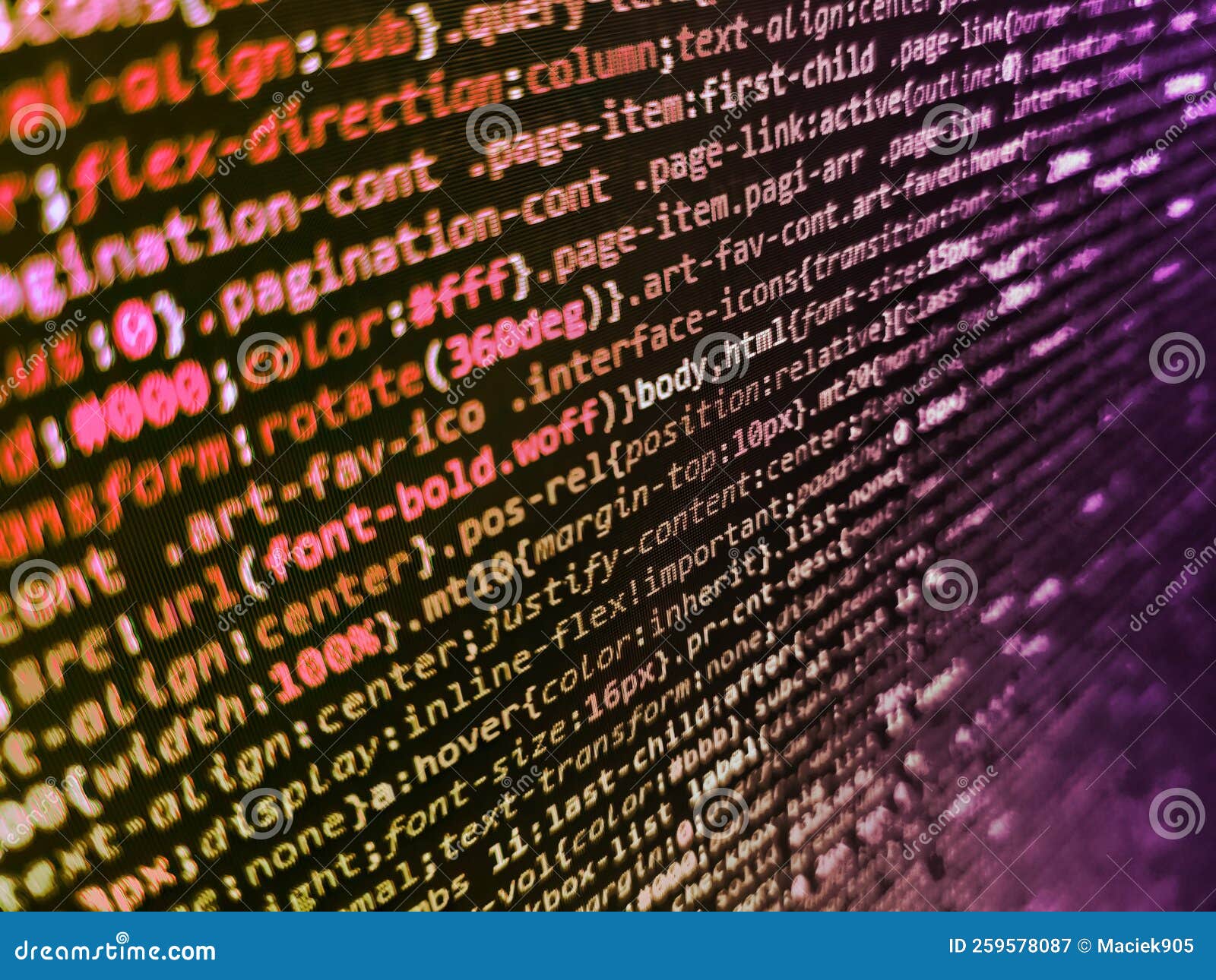 Programmer Working in a Software Develop Company Office. WWW Software ...