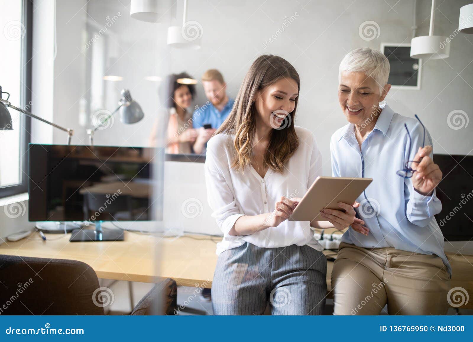 Programmer Working in a Software Developing Company Office Stock Photo ...