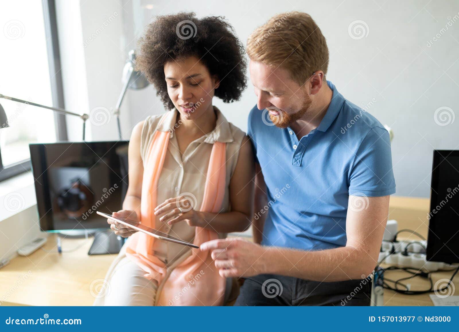 Programmer Working in a Software Developing Company Office Stock Image ...