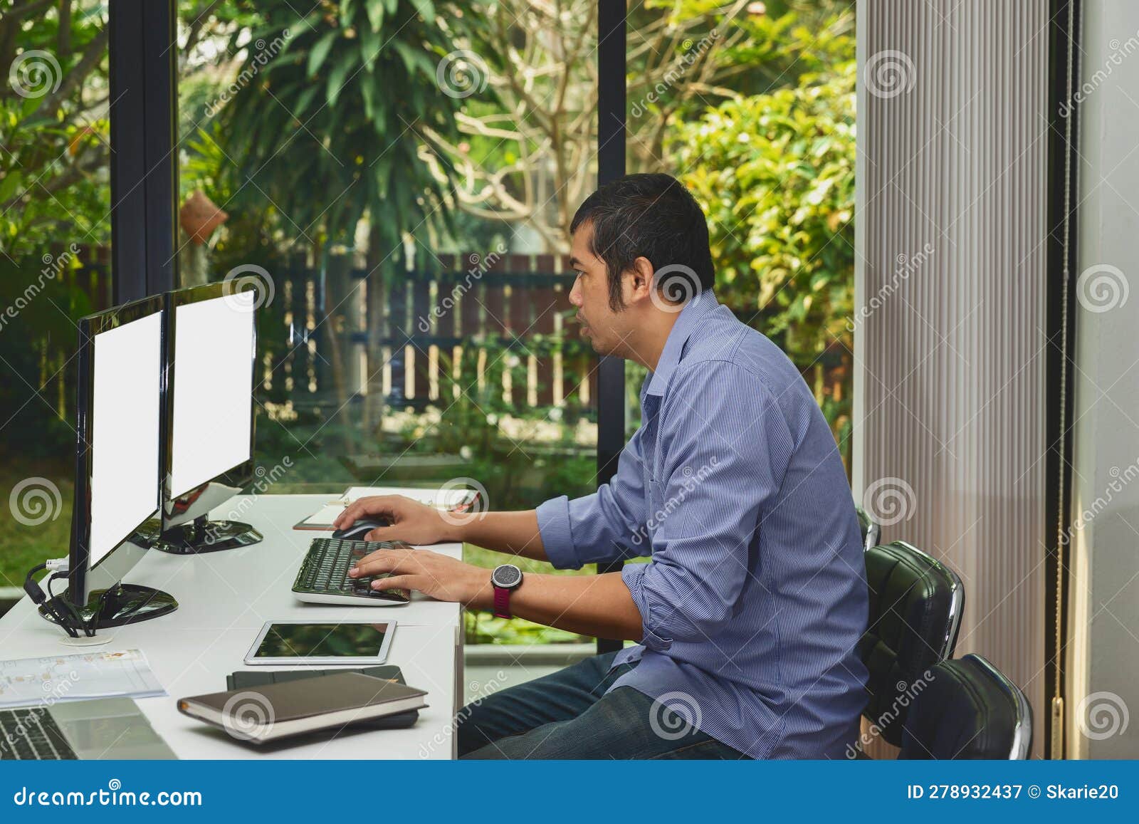 Programmer Working in a Software Developing. Developing Programming and Coding Technologies ...